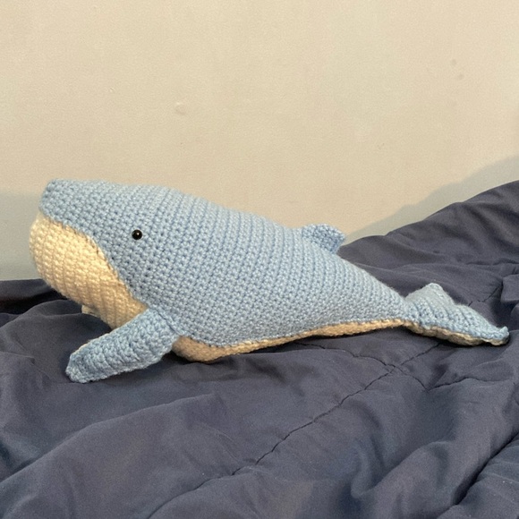 Hand Crafted | Toys | Hand Crafted Crochet Whale Plush Stuffed Animal ...